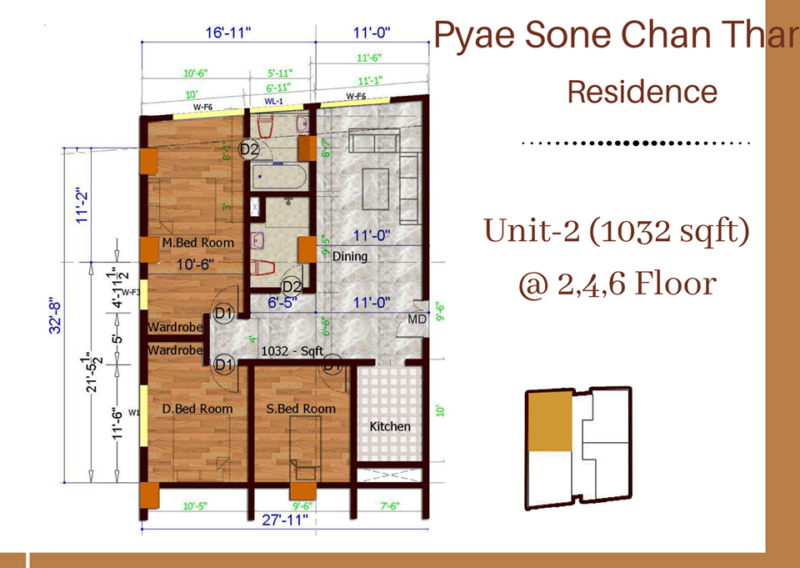Pyae Sone Chan Thar Residence - AMPS CONSTRUCTION Co.,LTD